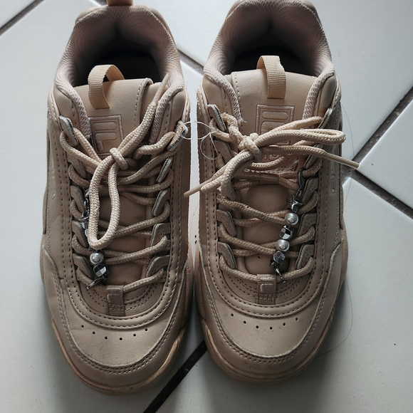 Fila | Shoes | Fila Beigetan Womens Chunky Sneakers | Poshmark